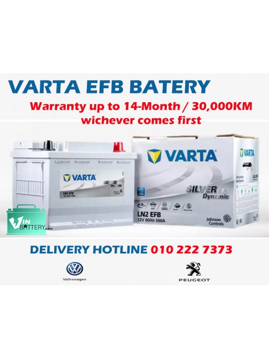 VARTA DIN60 (LN2) EFB / Stop Start Battery
