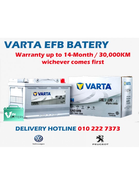 VARTA DIN70 (LN3) EFB / Stop Start Battery